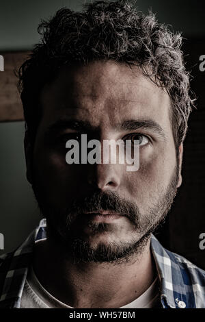 portrait of actor with side studio lighting Stock Photo - Alamy