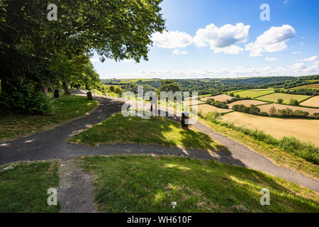 The view over the River Torridge valley from Castle Hill, Great ...