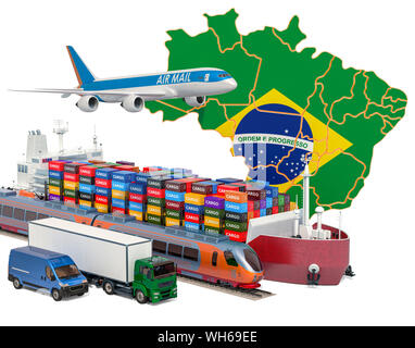 Car carrier truck, Brazil Stock Photo - Alamy