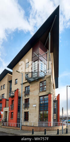 Modern Housing in New Gorbals with with high rise social housing and ...