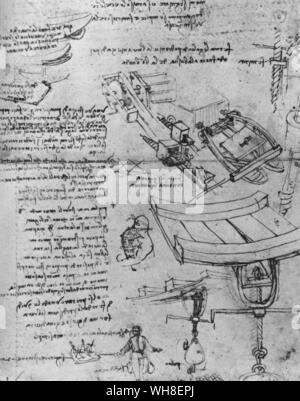 Notebook of Leonardo Da Vinci Stock Photo - Alamy