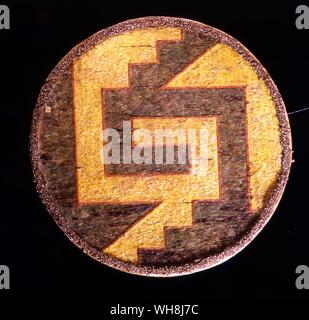 Aztec Feather Shield Stock Photo - Alamy