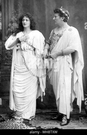 Maud Jeffries and Wilson Barrett in 'The Sign of the Cross' Stock Photo ...