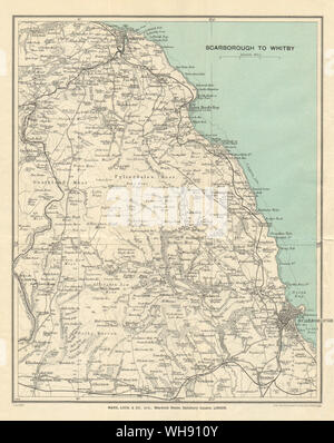 NORTH YORKSHIRE COAST & MOORS. Whitby Saltburn Redcar. WARD LOCK 1930 ...