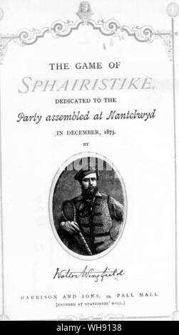 Major Walter Clopton Wingfield took out this patent for the game of ...