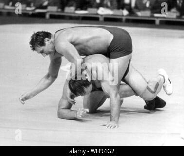 Olympic Games, Munich 1972 Wrestling: Freestyle: Adolf Seger (FRG) with ...