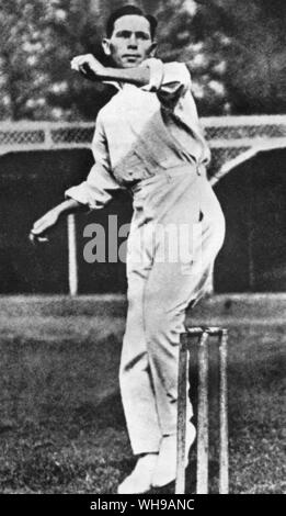 Cricket. Arthur Mailey, Australia Stock Photo - Alamy