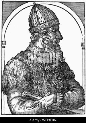 Ivan the Great - portrait of the grand duke of Moscow, 1462 - 1505 ...