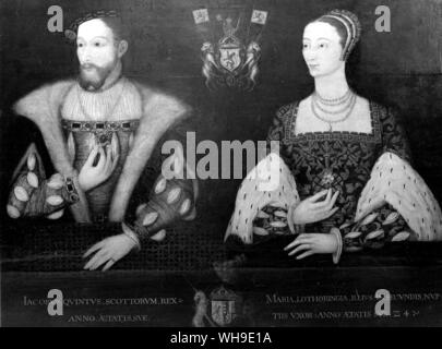King James V of Scotland (1512 - 1542). James V was the father of Mary ...