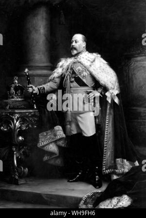 King Edward VII. Portrait of 1910 Stock Photo - Alamy