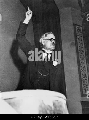 RAMSAY MacDONALD (1866-1937) as British Prime Minister about 1930 Stock ...