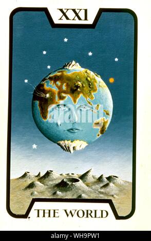 Tarot cards. The world Stock Photo - Alamy