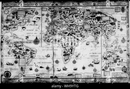 Map of the World 1550 Stock Photo - Alamy