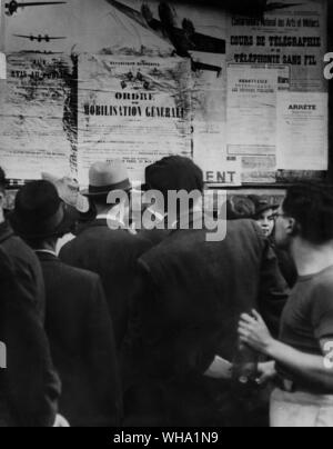 French mobilisation WWII Stock Photo - Alamy