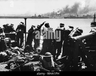 WW2 DUNKIRK EVACUATION ON June 4 1940, Prime Minister Winston Churchill ...
