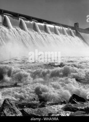 Concrete irrigation basin on high hills in Andalusia, a place of water ...