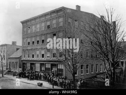 Thomas Edison's Menlo Park Laboratory in New Jersey, photographed on ...