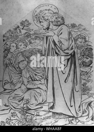 Stained glass by Dante Gabriel Rossetti, Selsley church ...