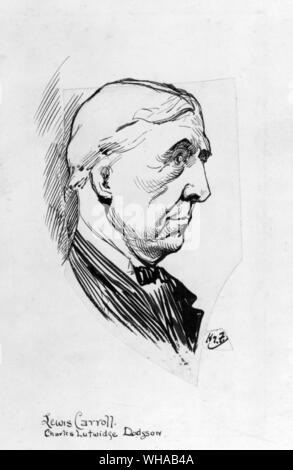 Lewis Carroll (Charles Lutwidge Dodgson), 1863. (Colorised black and ...