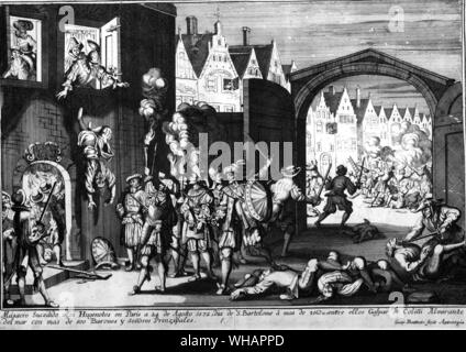 St Bartholomew's Day Massacre. Massacre of St Bartholomew. 1572 Stock ...