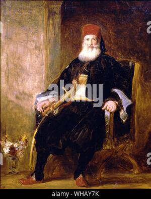 Portrait of Muhammad Ali of Egypt (1769-1849) an Ottoman Albanian ...