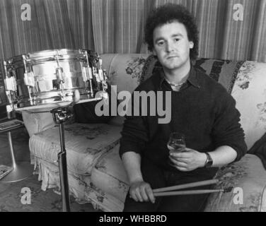 Image of percussion musical instrument timpani with drum sticks on ...