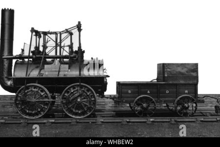 Locomotion was the first locomotive engine built by George Stephenson ...
