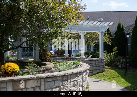 Outdoor Area at an Assisted Living Facility Stock Photo - Alamy