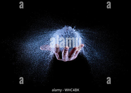 high-speed photograph of a balloon filled with exploding water Stock ...