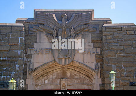 Thayer Hall, West Point Military Academy campus, New York, USA Stock ...