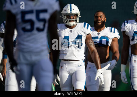 Indianapolis Colts outside linebacker Zaire Franklin (44) during NFL ...