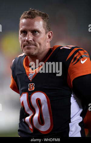 Cincinnati Bengals punter Kevin Huber (10) during an NFL football game ...