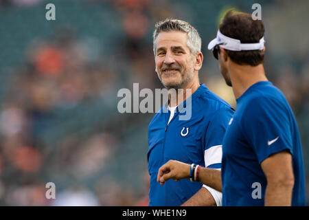 Indianapolis Colts head coach Frank Reich during NFL football preseason ...