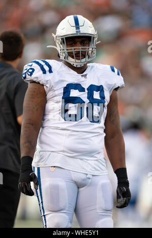 Indianapolis Colts defensive tackle Johnny Robinson (68) during NFL ...