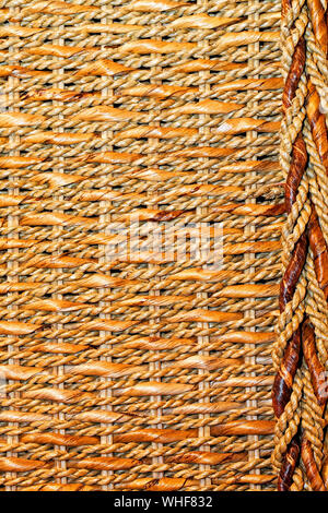 Close up shot of rattan plait texture Stock Photo - Alamy