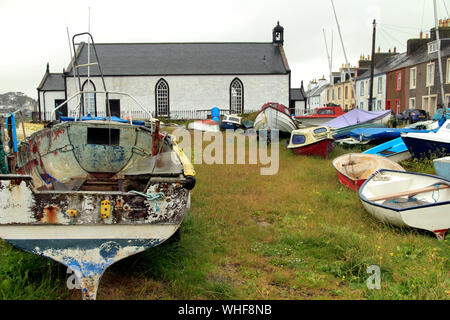 Boatyard, Isle of Whithorn, Dumfries & Galloway, Scotland, UK Stock ...