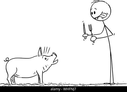 knife fork cartoon vector illustration Stock Vector Image & Art - Alamy