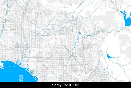 Urban vector city map of Anaheim, California , United States of America ...