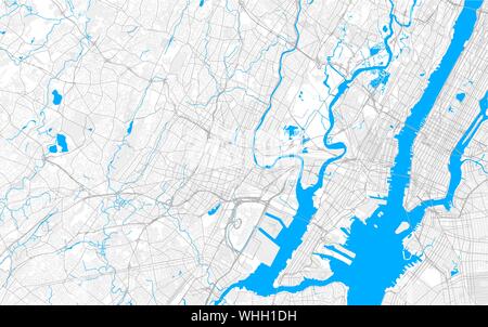 Modern City Map - Newark New Jersey city of the USA with neighborhoods ...