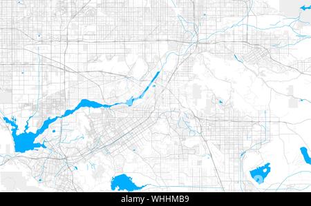 Modern City Map - Riverside California city of the USA with ...