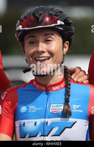 WNT Rotor Pro Cycling team RideLondon Classique women. Anna Badegruber ...