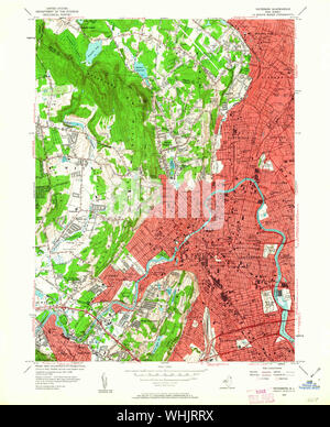 Paterson, New Jersey, map 1955, 1:24000, United States of America by ...