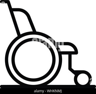 Modern round wheelchair icon. Disability symbol. Editable vector Stock ...