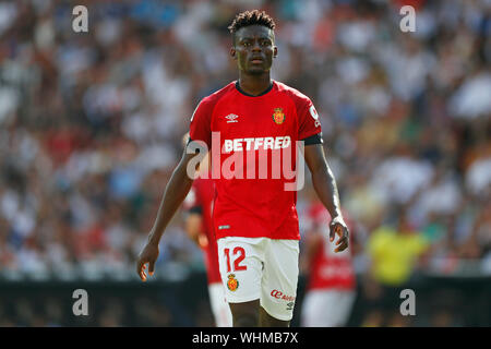 Iddrisu Mohamed Baba of RCD Mallorca (Photo by pressinphoto/Sipa USA ...