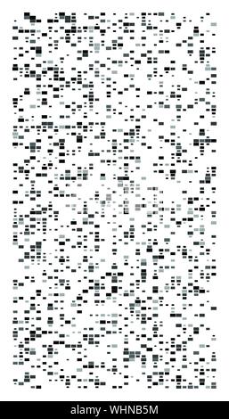 Random squares mosaic pattern. Pixelated, fragmentation halftone design ...