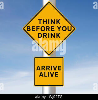 think before you drink before you drive Stock Photo - Alamy