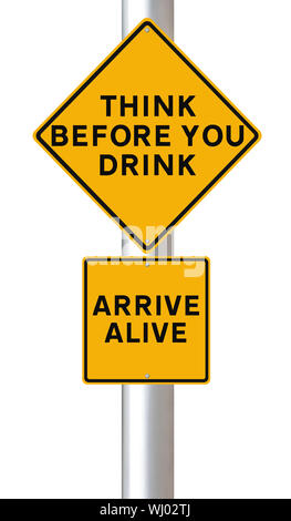 think before you drink before you drive Stock Photo - Alamy