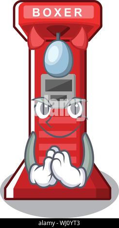 A cartoon illustration of a devil punching with boxing gloves Stock ...