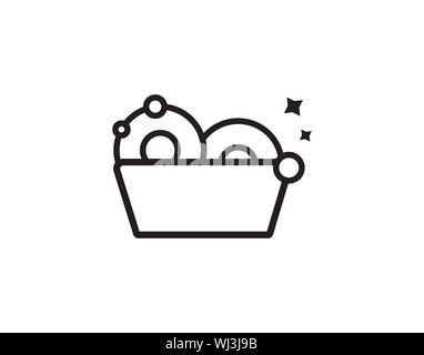 dish washing glyph icon vector illustration Stock Vector Image & Art ...