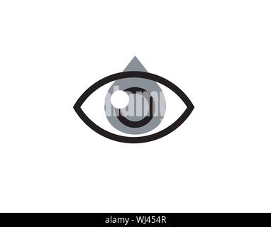 Eye drop logo icon design template Stock Vector Image & Art - Alamy